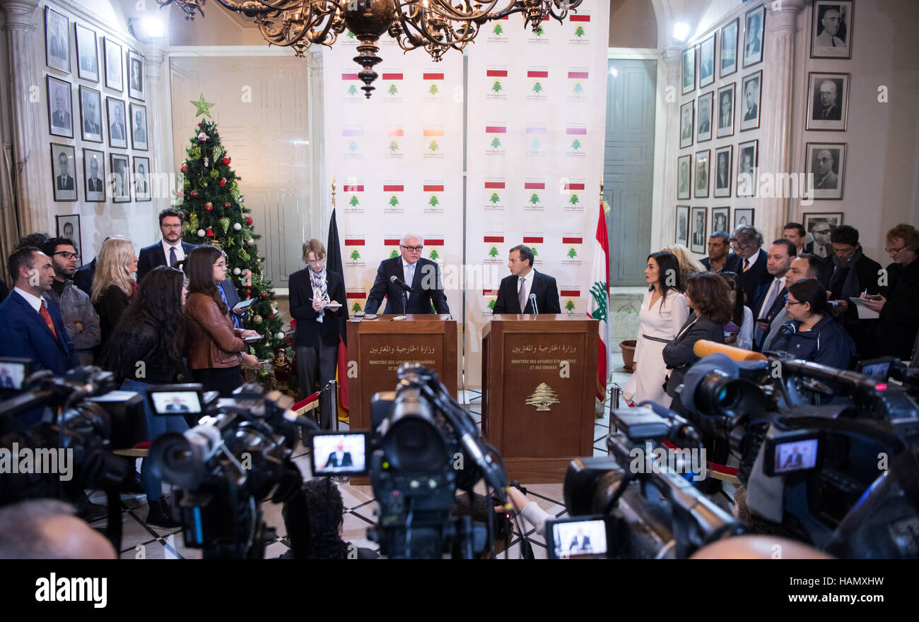 Beirut, Lebanon. 2nd Dec, 2016. German Minister of Foreign Affairs ...