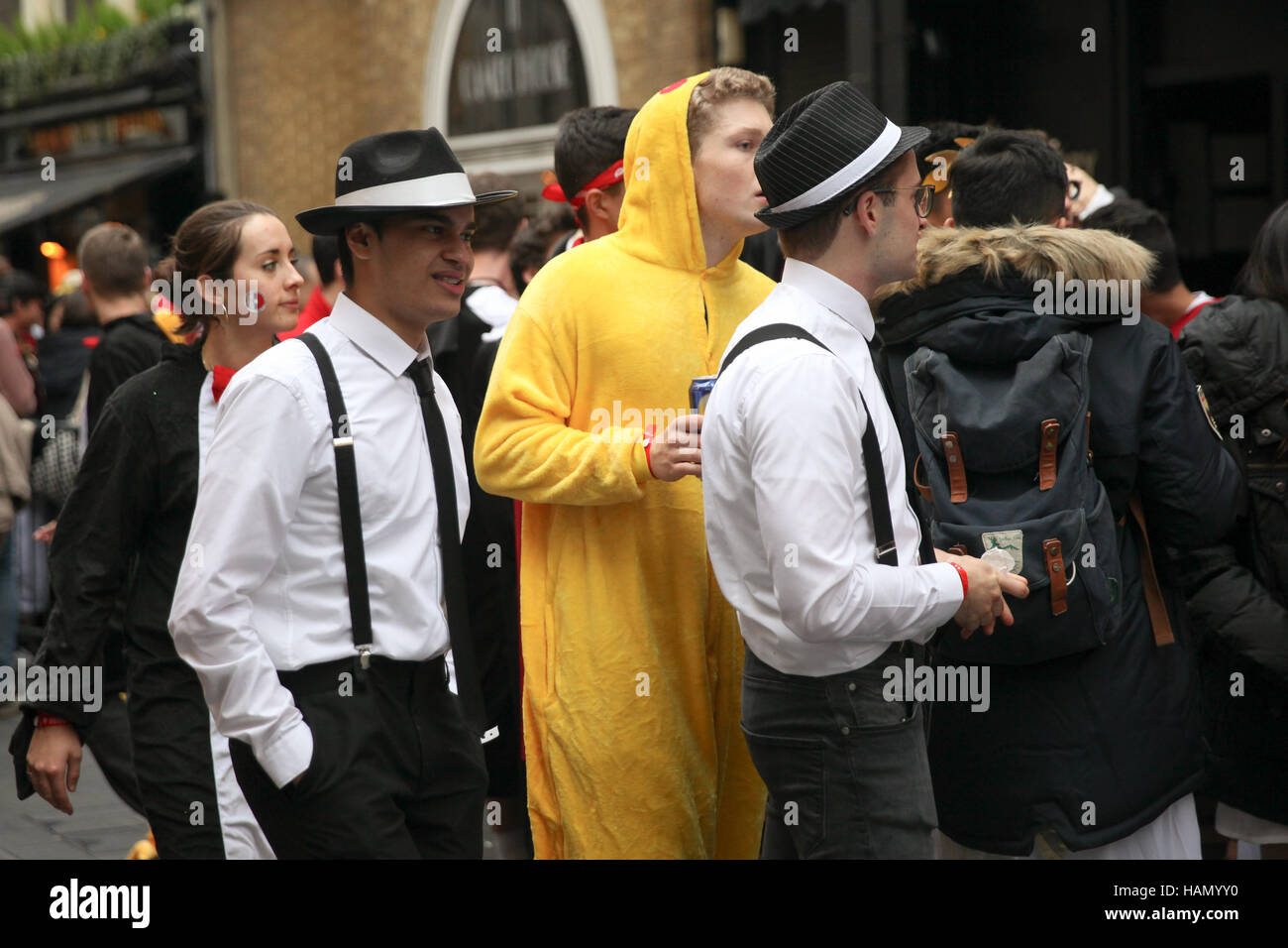 Leicester Square, London, UK. 2nd Dec, 2016. People in fancy dress ...