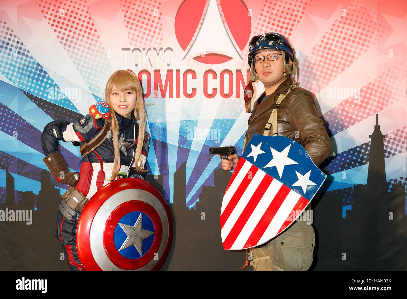 Tokyo, Japan. 2nd Dec, 2016. Cosplayers pose for a photograph during ...