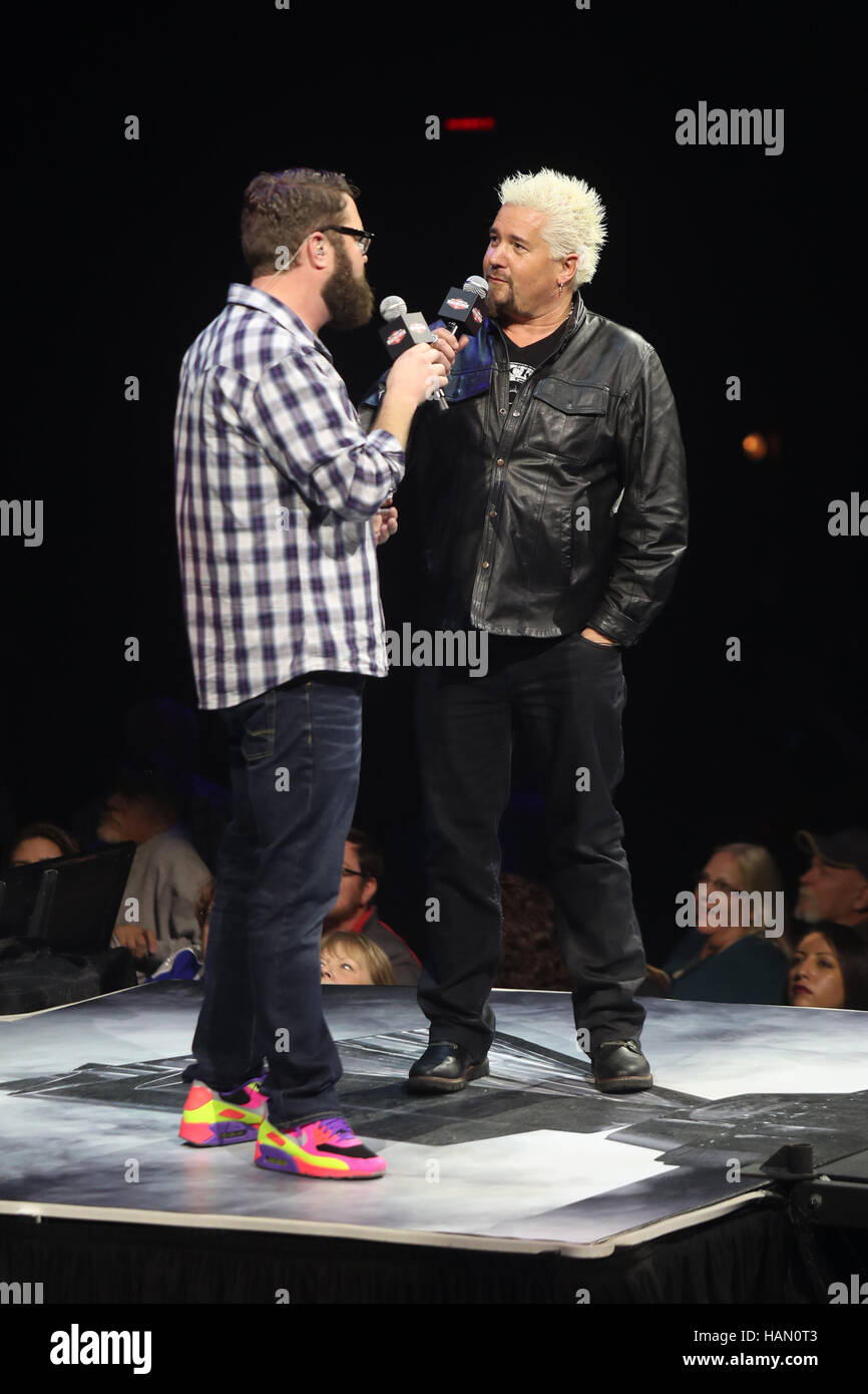 Las Vegas, NV, USA. 01st Dec, 2016. Rutledge Wood and Guy Fieri ...