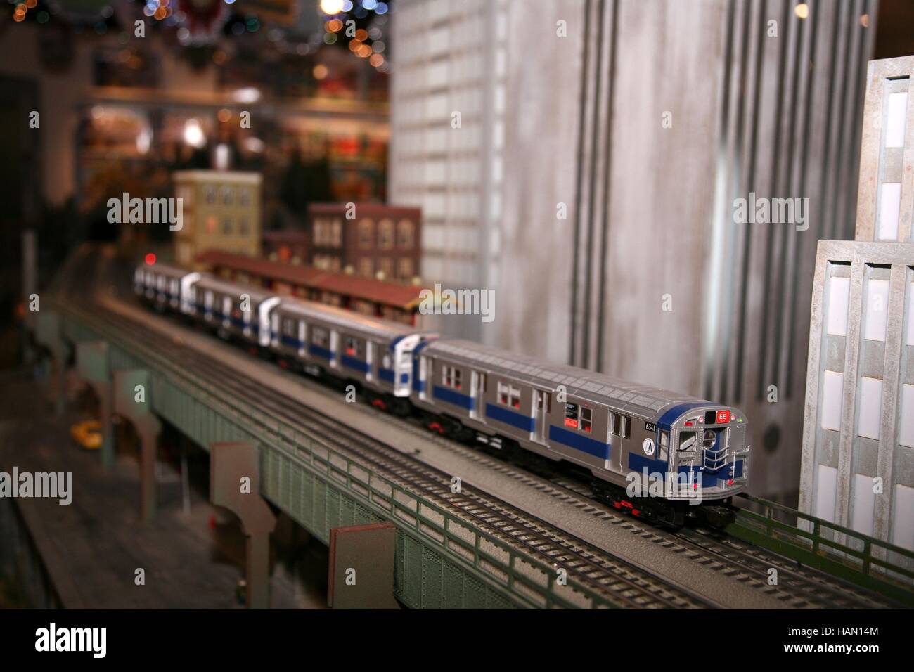 Transit Museum Holiday Train Show, New York, NY USA Stock Photo - Alamy