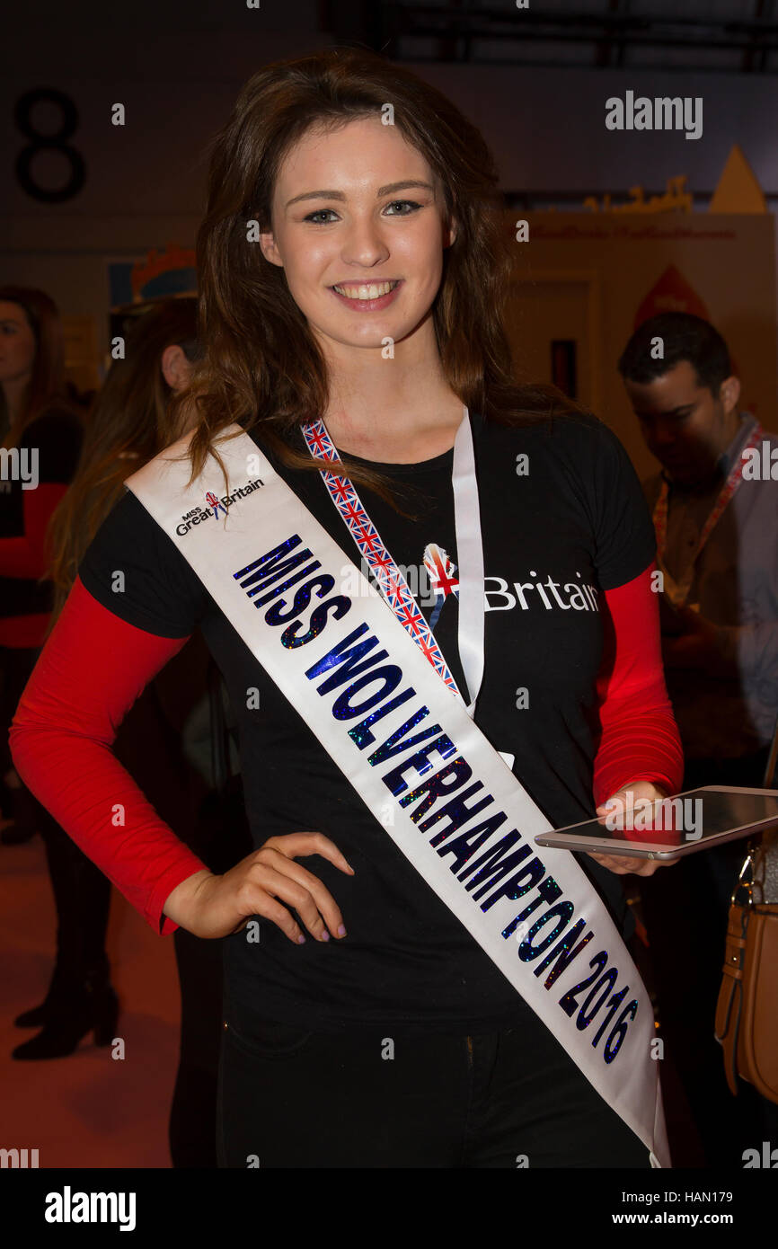 Birmingham,UK,2nd December 2016,Miss Wolverhampton 2016 attends The ...