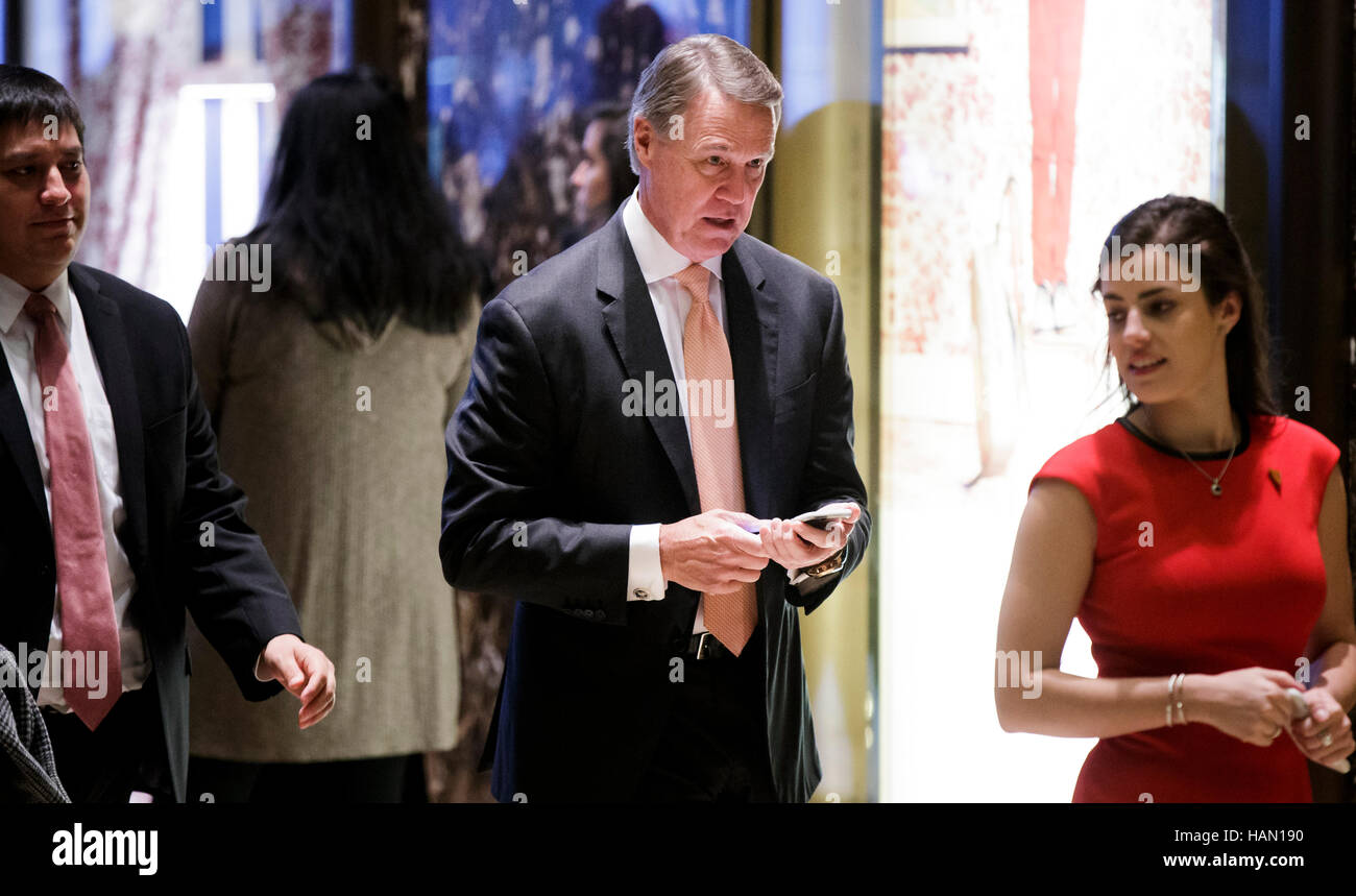 New York, New York, USA. 02nd Dec, 2016. United States Senator David ...