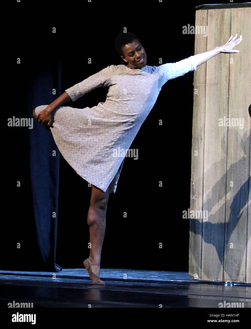 New York, USA. 2nd Dec, 2016. Dancers from the Alvin Ailey American ...