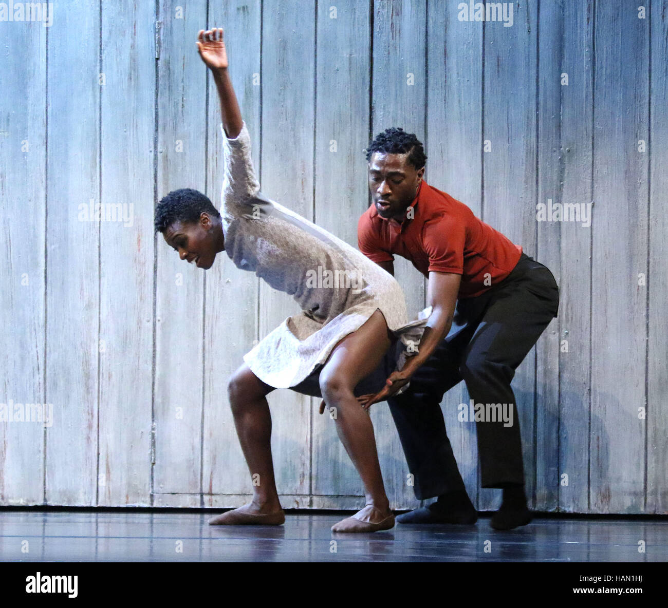 New York, USA. 2nd Dec, 2016. Dancers from the Alvin Ailey American ...