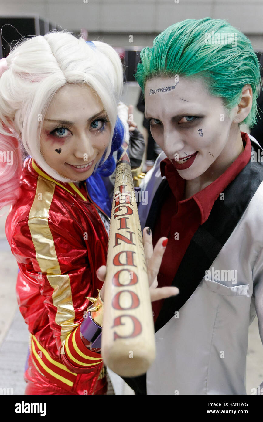 Tokyo, Japan. 2nd Dec, 2016. Cosplayers pose for a photograph during ...