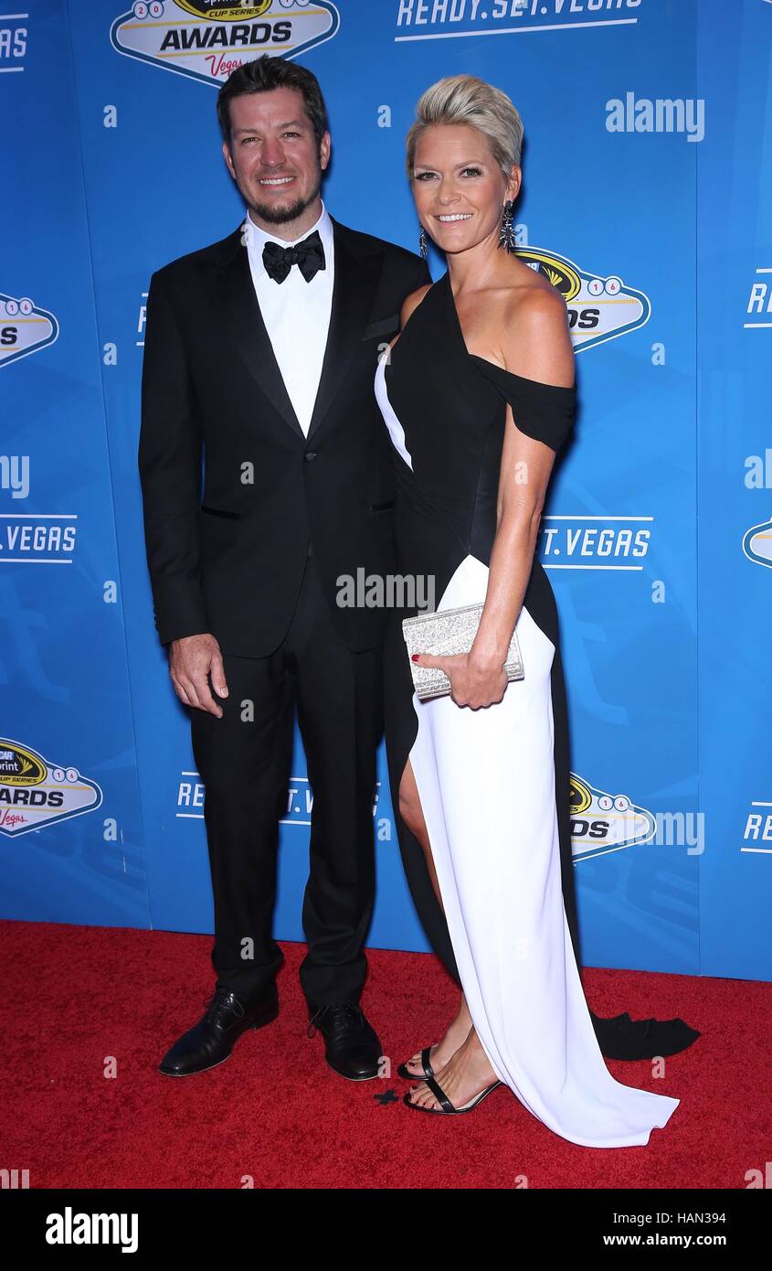 Las Vegas, NV, USA. 2nd Dec, 2016. Martin Truex Jr., Sherry Pollex at ...