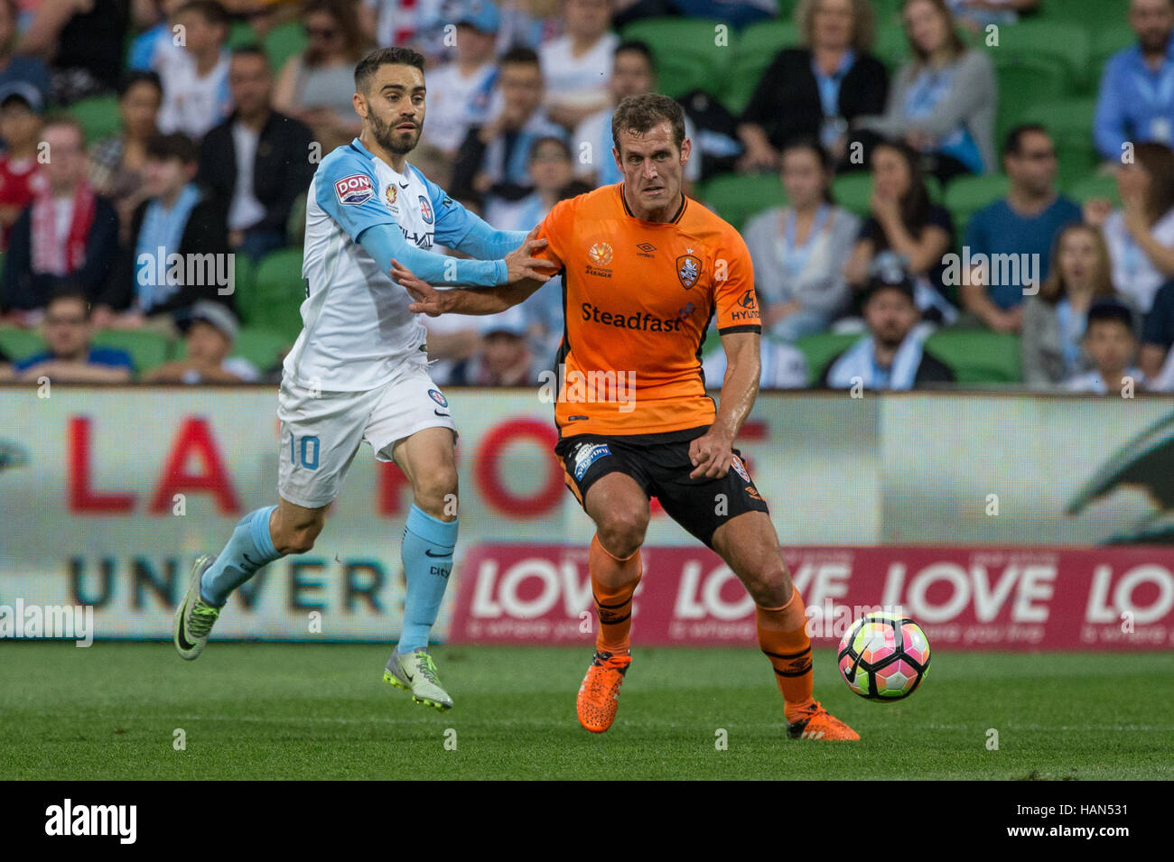 AAMI Park, Melbourne, Australia. 03rd Dec, 2016. Luke De Vere of the ...