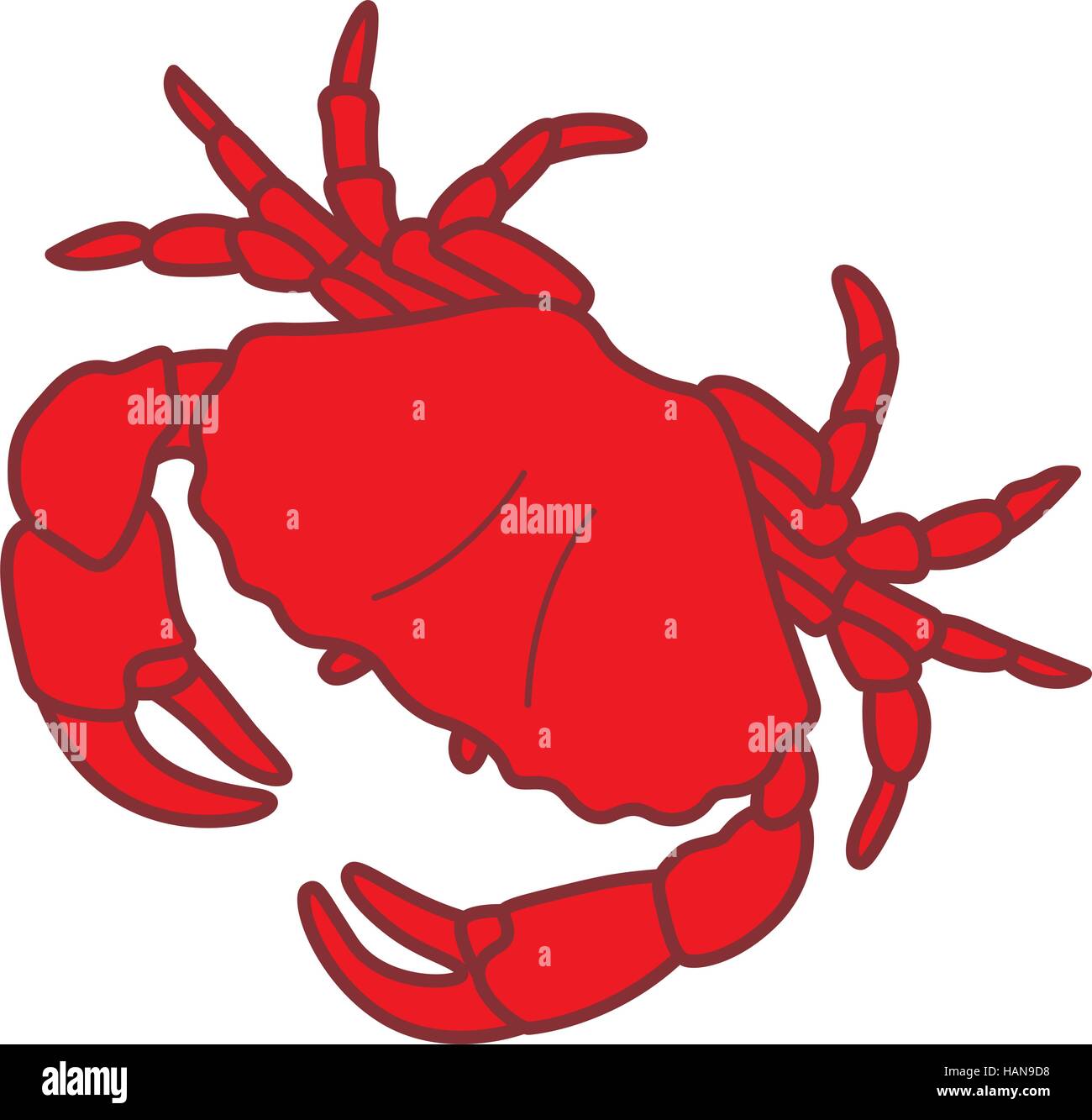 Red crab bridge Stock Vector Images - Alamy