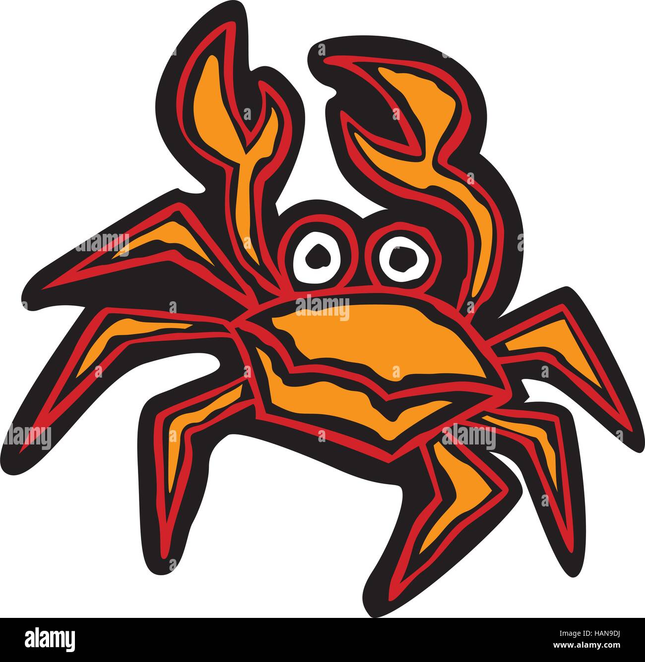 Red crab bridge Stock Vector Images - Alamy