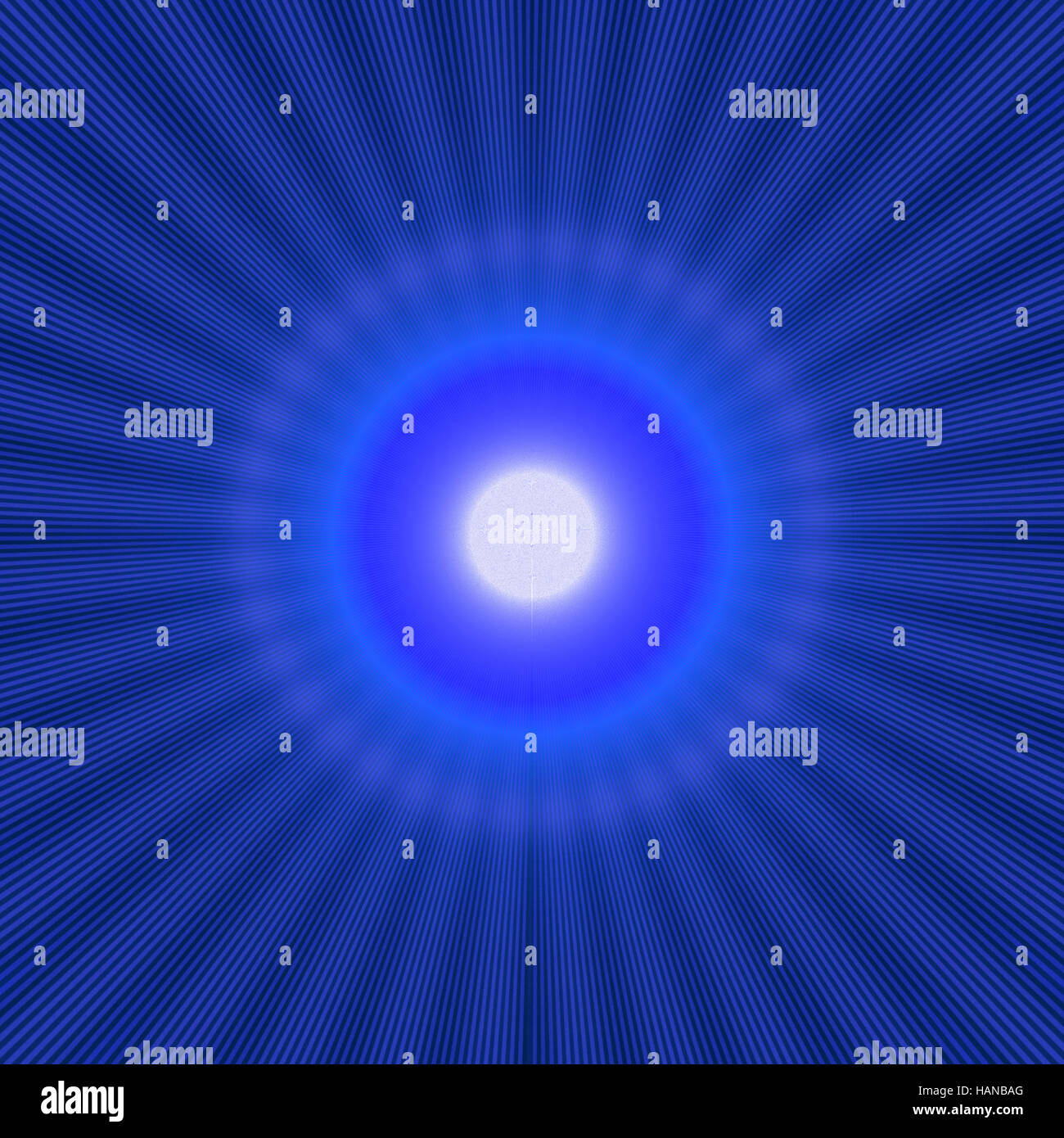 blue halo effect with shiny rays and bright light in the center Stock ...
