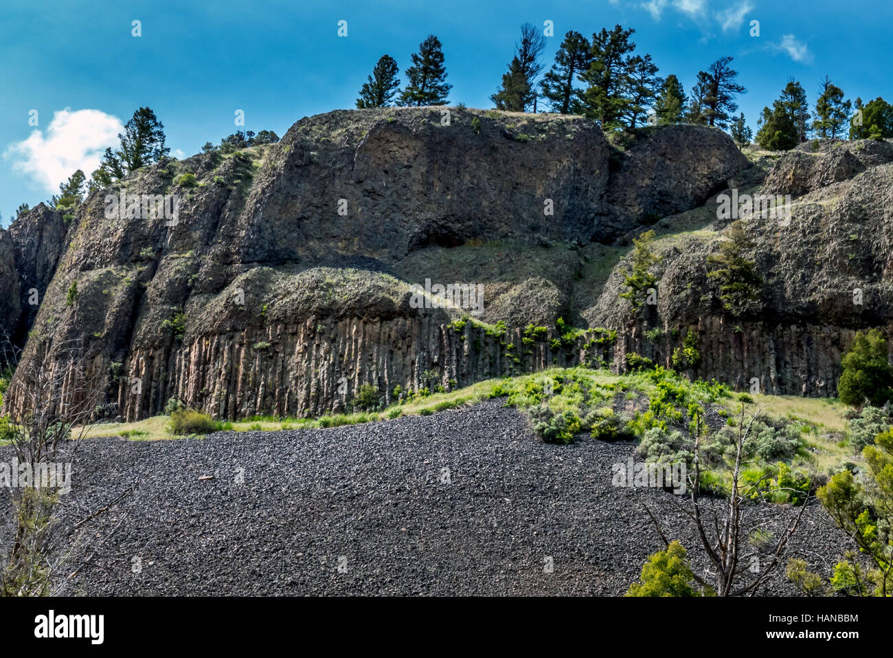On the Hellroaring Trail in Yellowstone National Park Stock Photo - Alamy