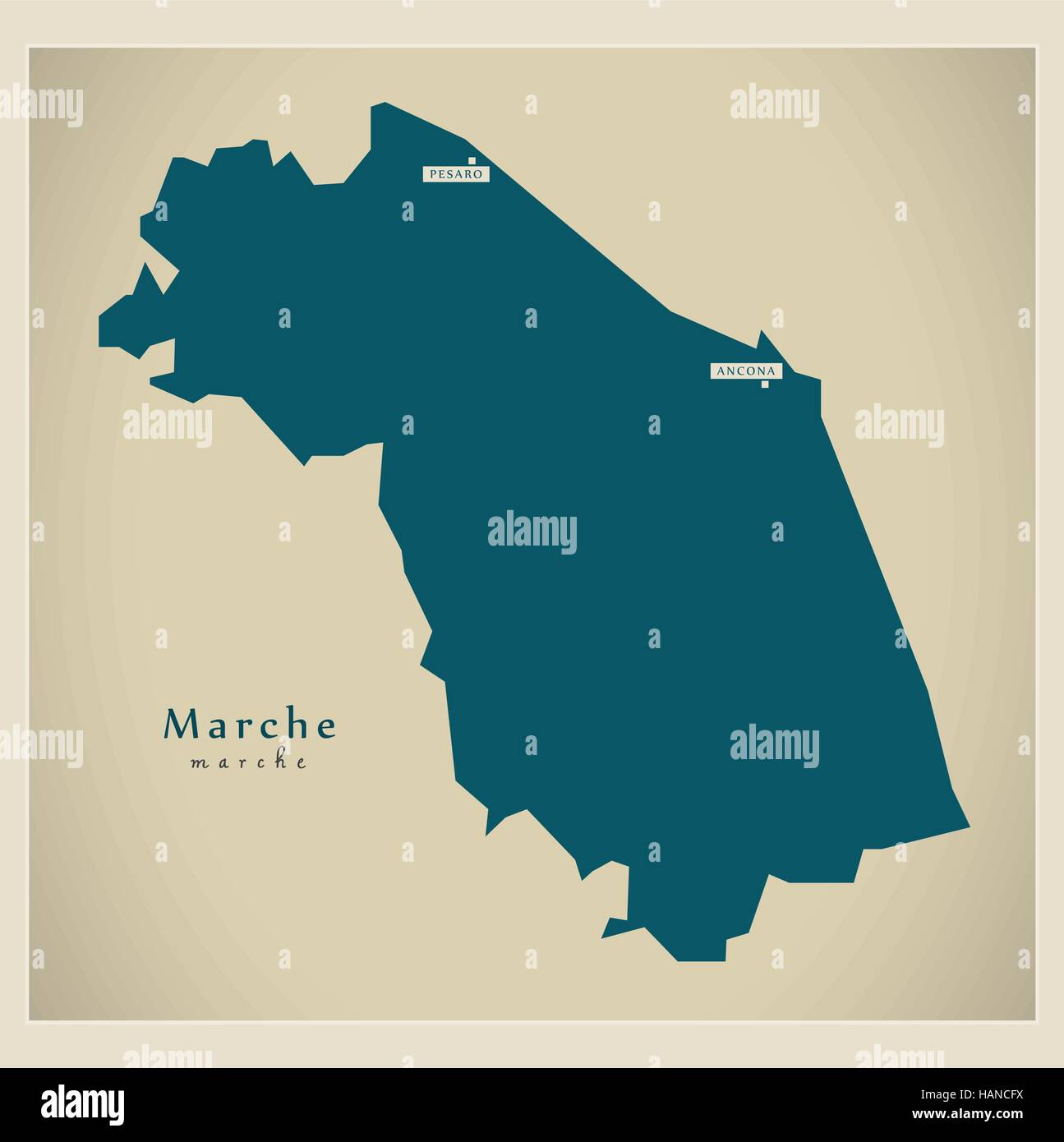 Marche Map Vector High Resolution Stock Photography and Images - Alamy