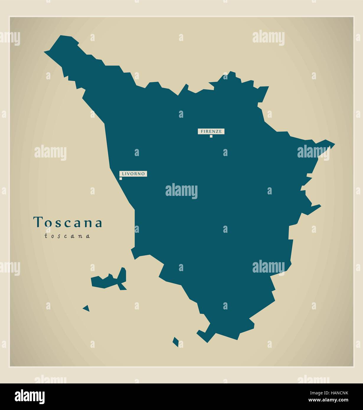 Toscana map hi-res stock photography and images - Alamy