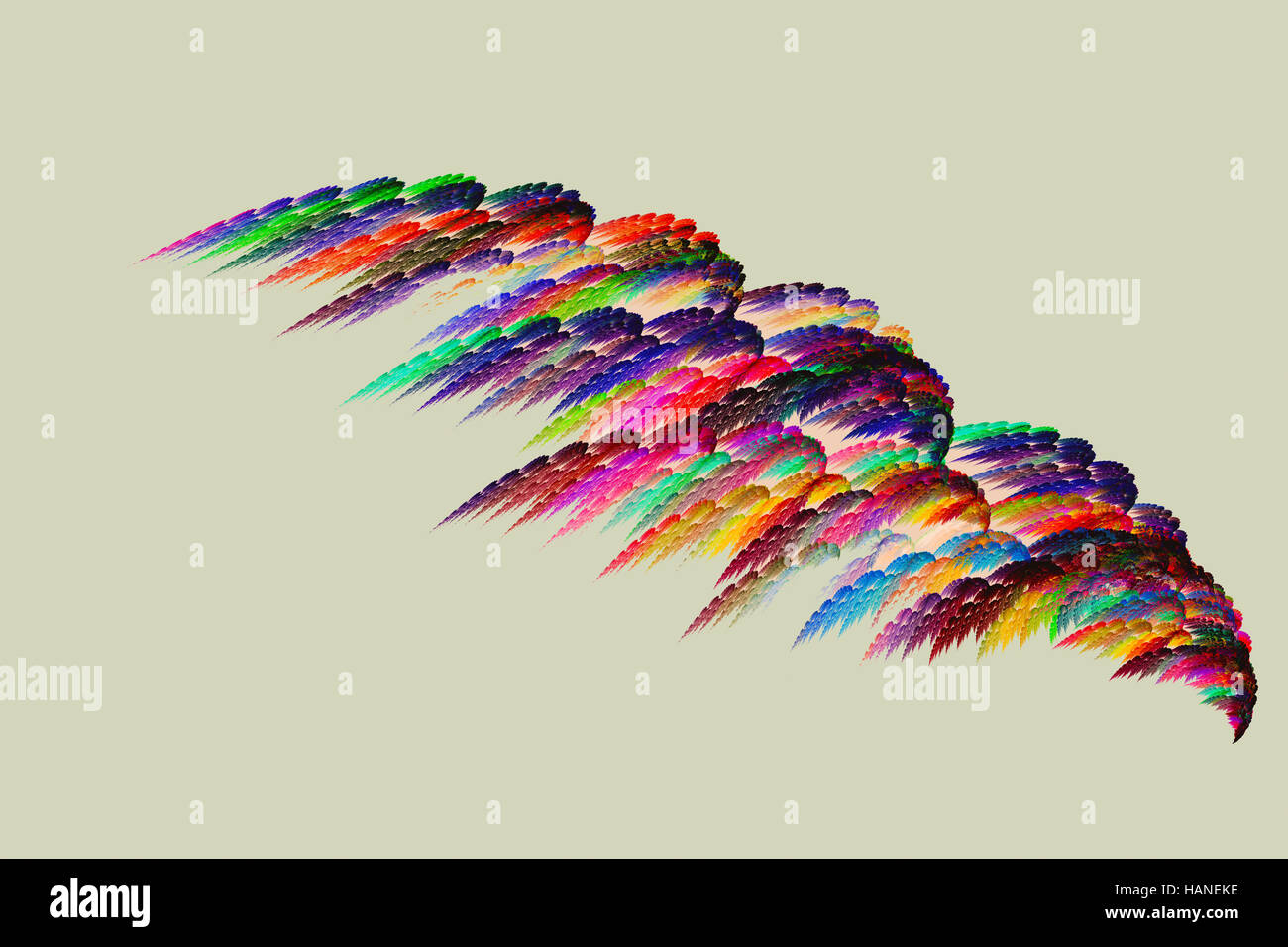 Fractal image : depicts a colorful pattern in the form of beautiful ...