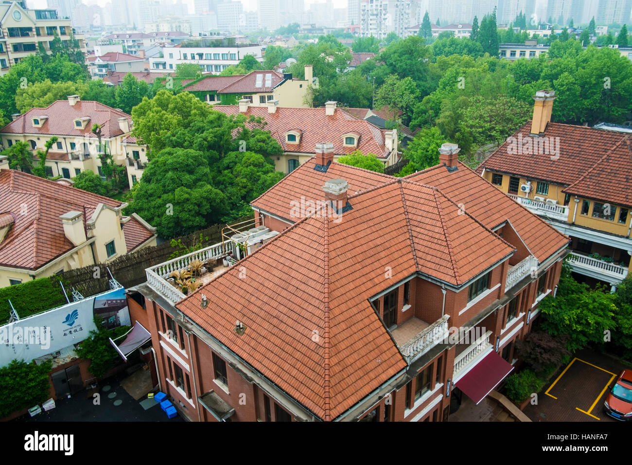 A group of villa in Xuhui District in Shanghai China Stock Photo - Alamy