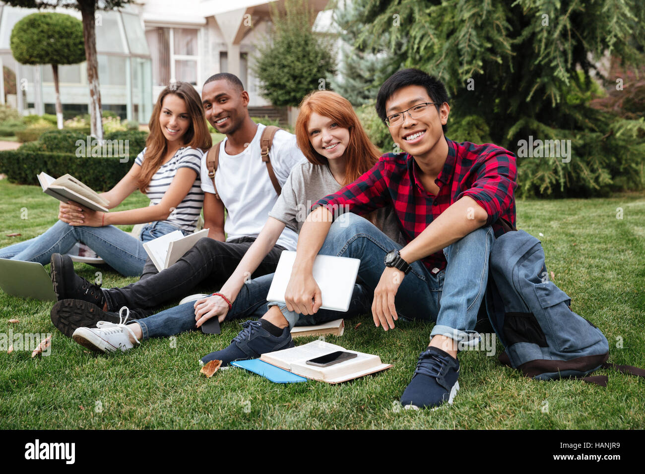 Group Of People Reading Books