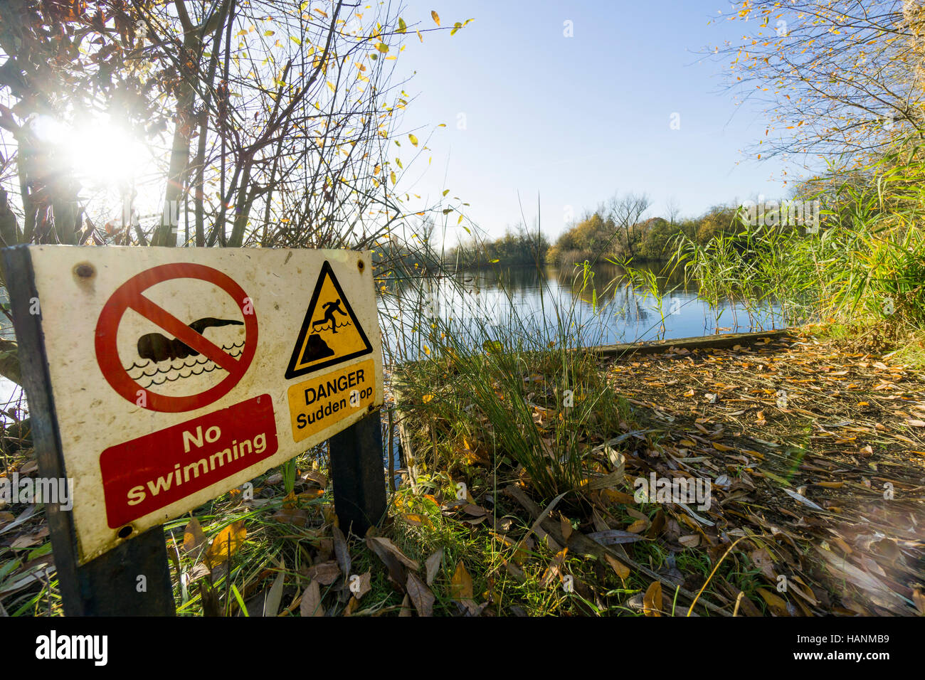 Danger sign sudden drop hi-res stock photography and images - Alamy