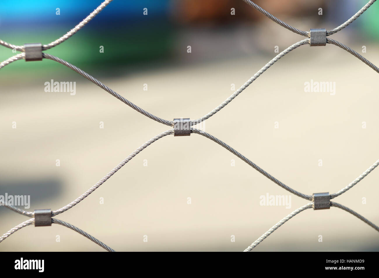 Rusty steel wire mesh fence,soft focus Stock Photo - Alamy