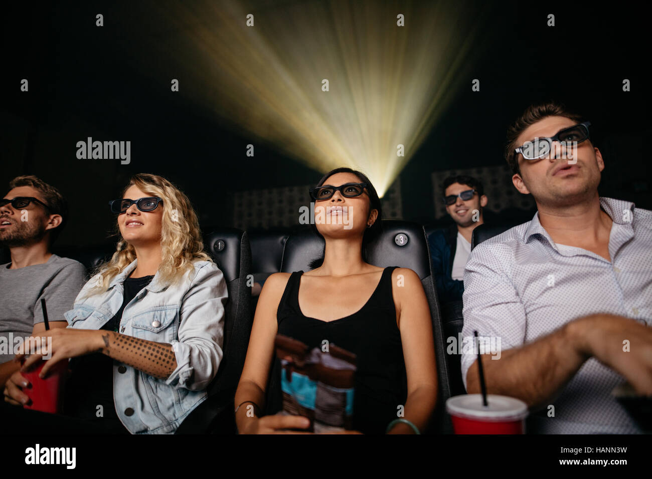 People Watching A 3d Movie