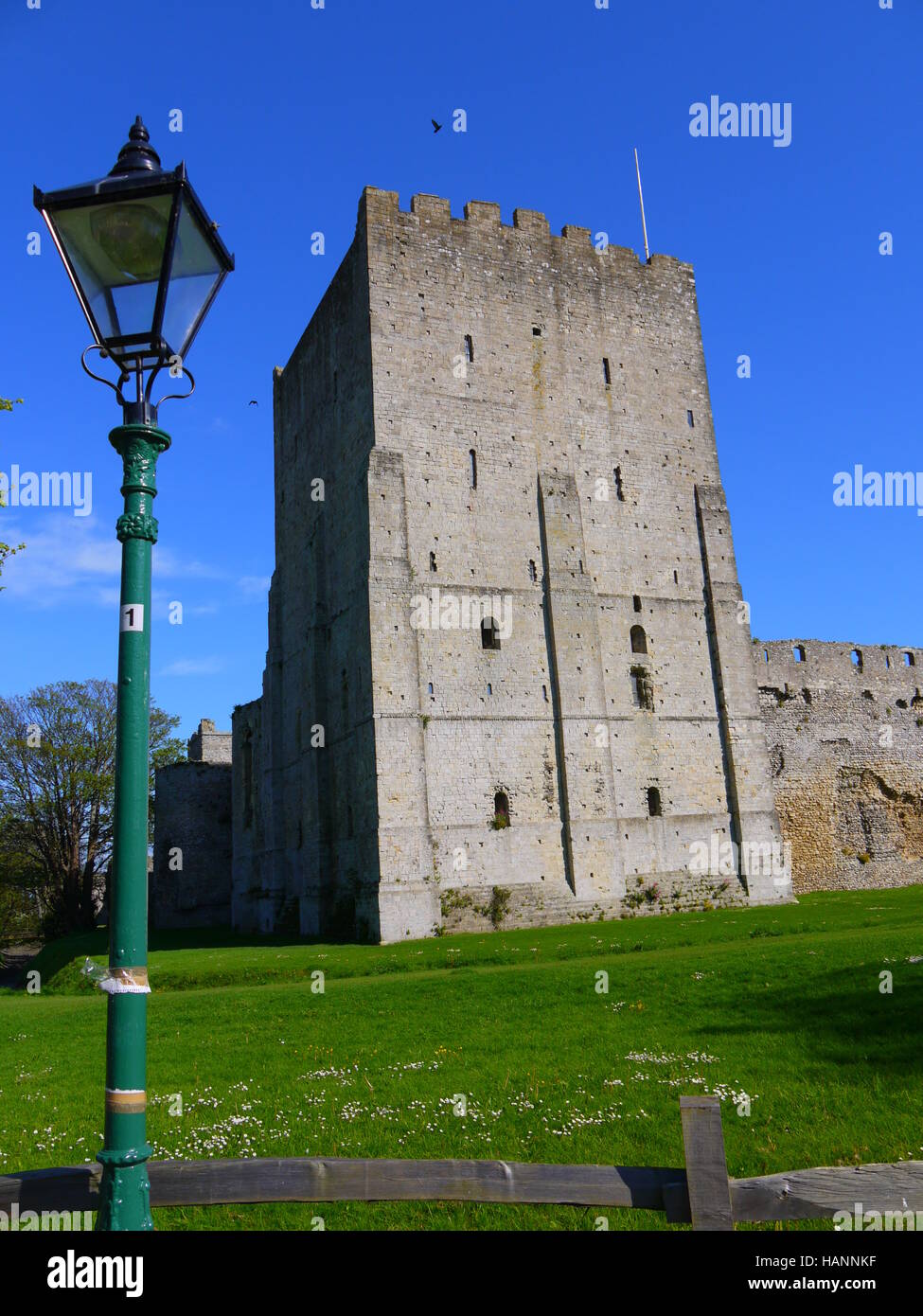 Portchester Castle Hampshire, UK Stock Photo - Alamy