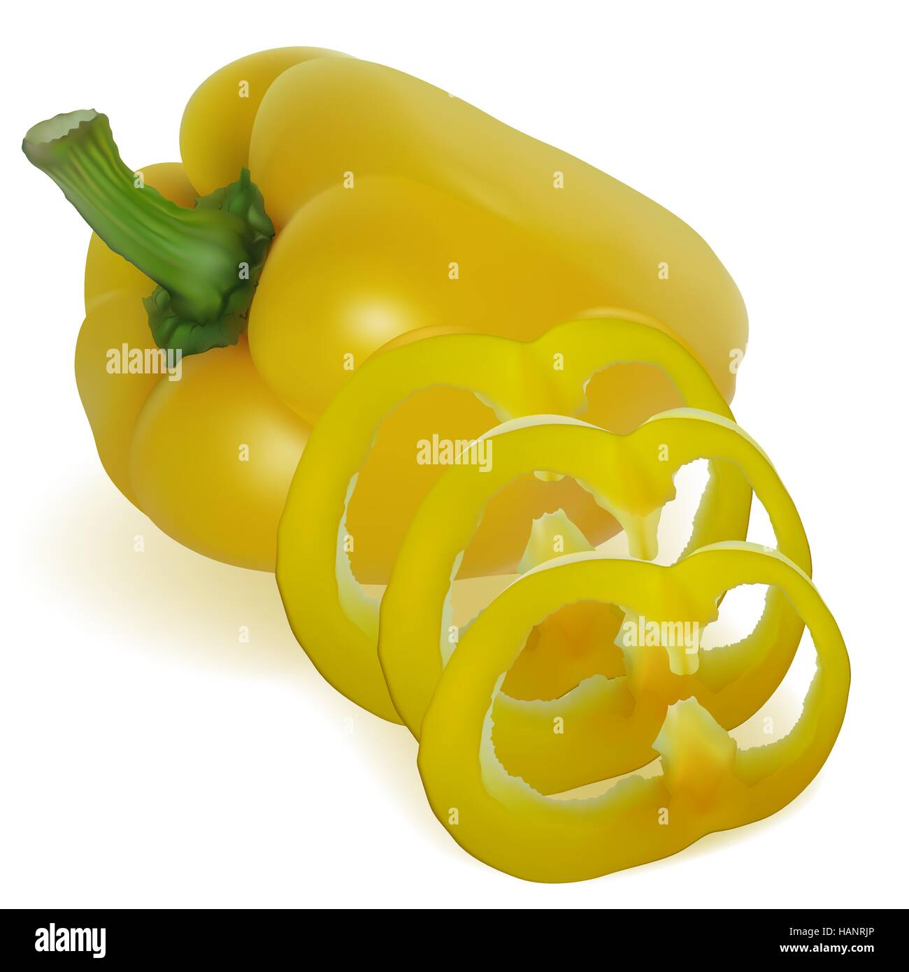 Bell pepper cut out Stock Vector Images - Alamy