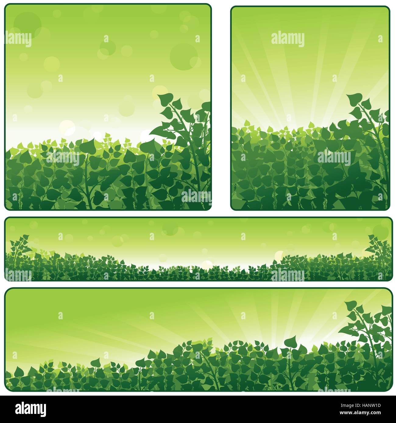 Nature Banner Set Stock Vector Image & Art - Alamy
