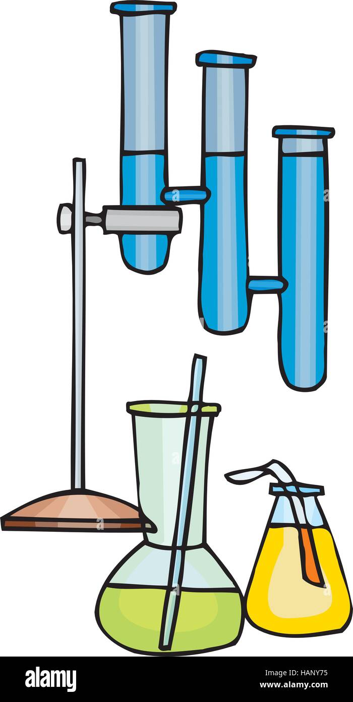 Scientific laboratory painting Stock Vector Images - Alamy