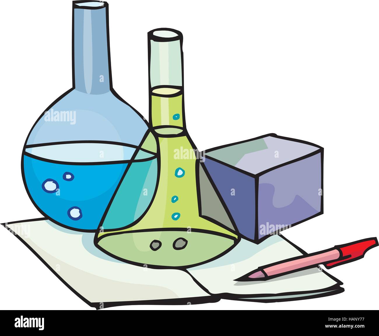 Scientific laboratory painting Stock Vector Images - Alamy