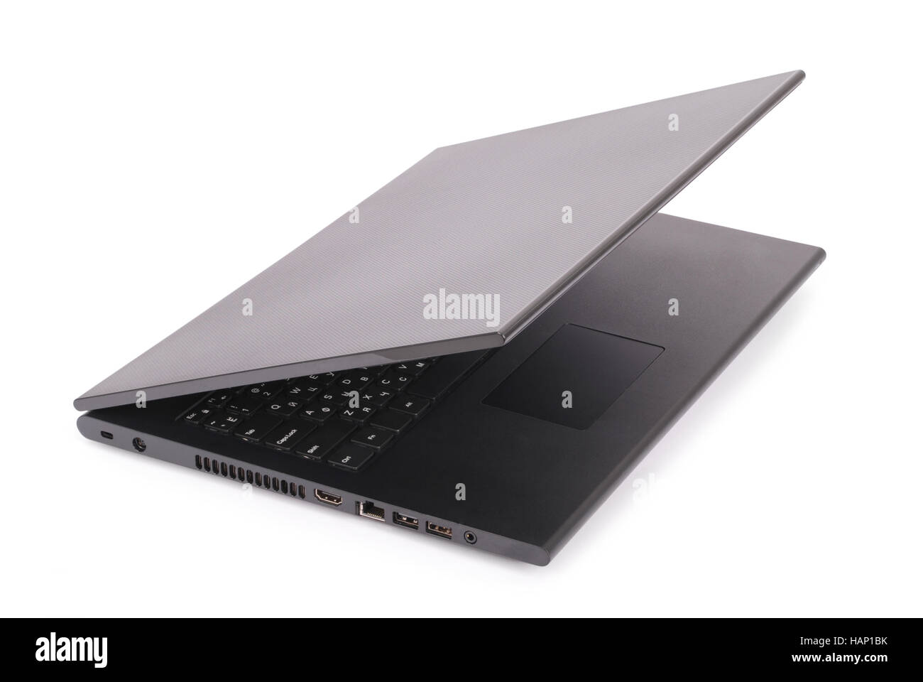 Black laptop white background with soft shadow. Clipping path Stock ...