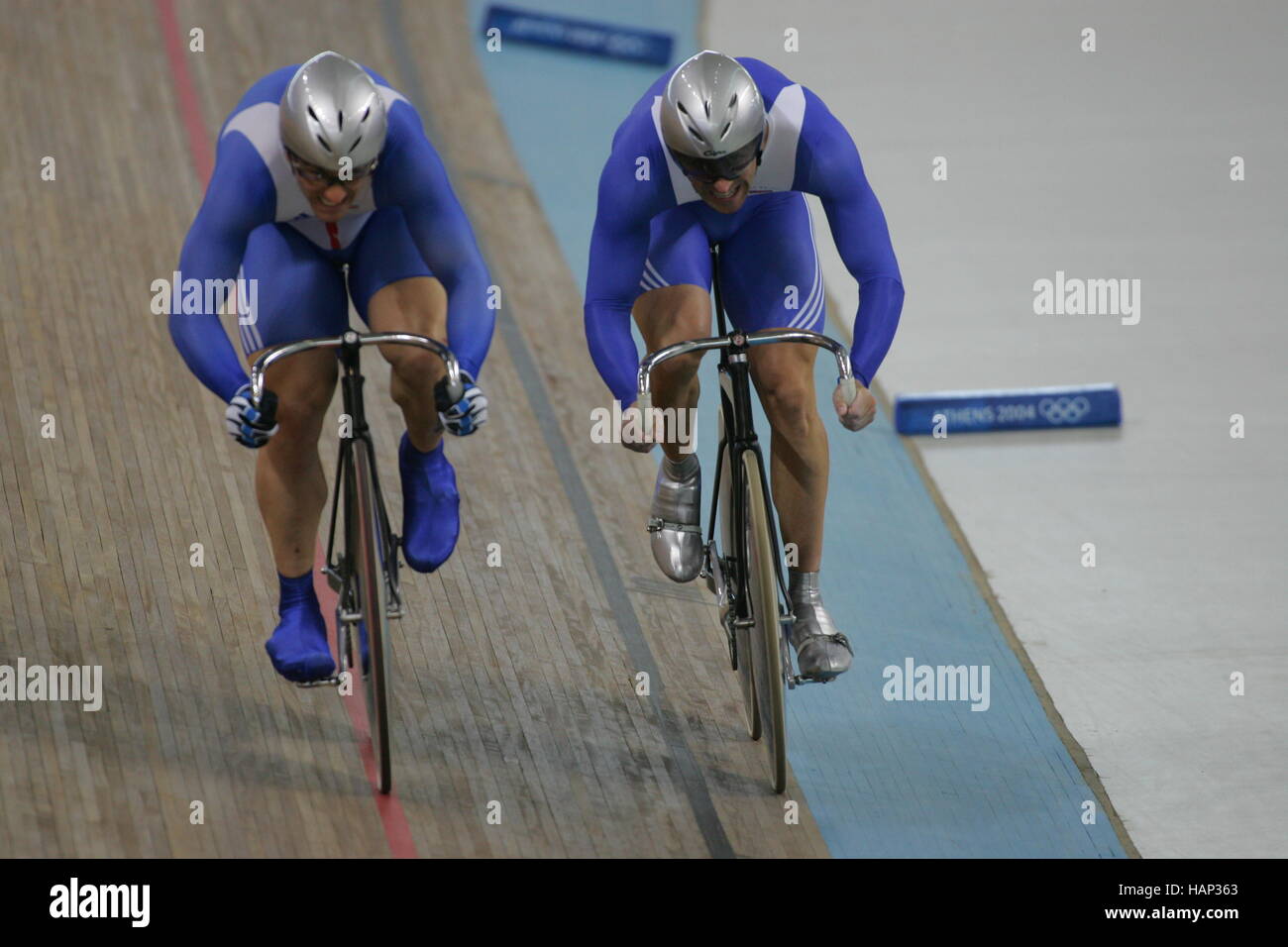 JASON QUEALLY & CHRIS HOY GREAT BRITAIN ATHENS GREECE 21 August 2004 ...