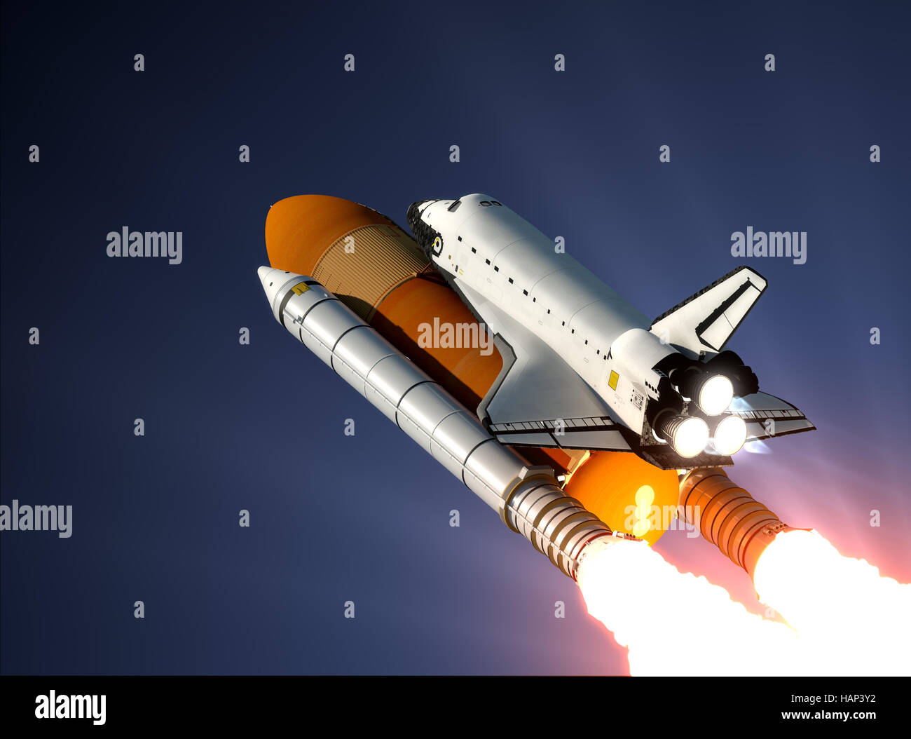 Space Shuttle Launch Stock Photo - Alamy