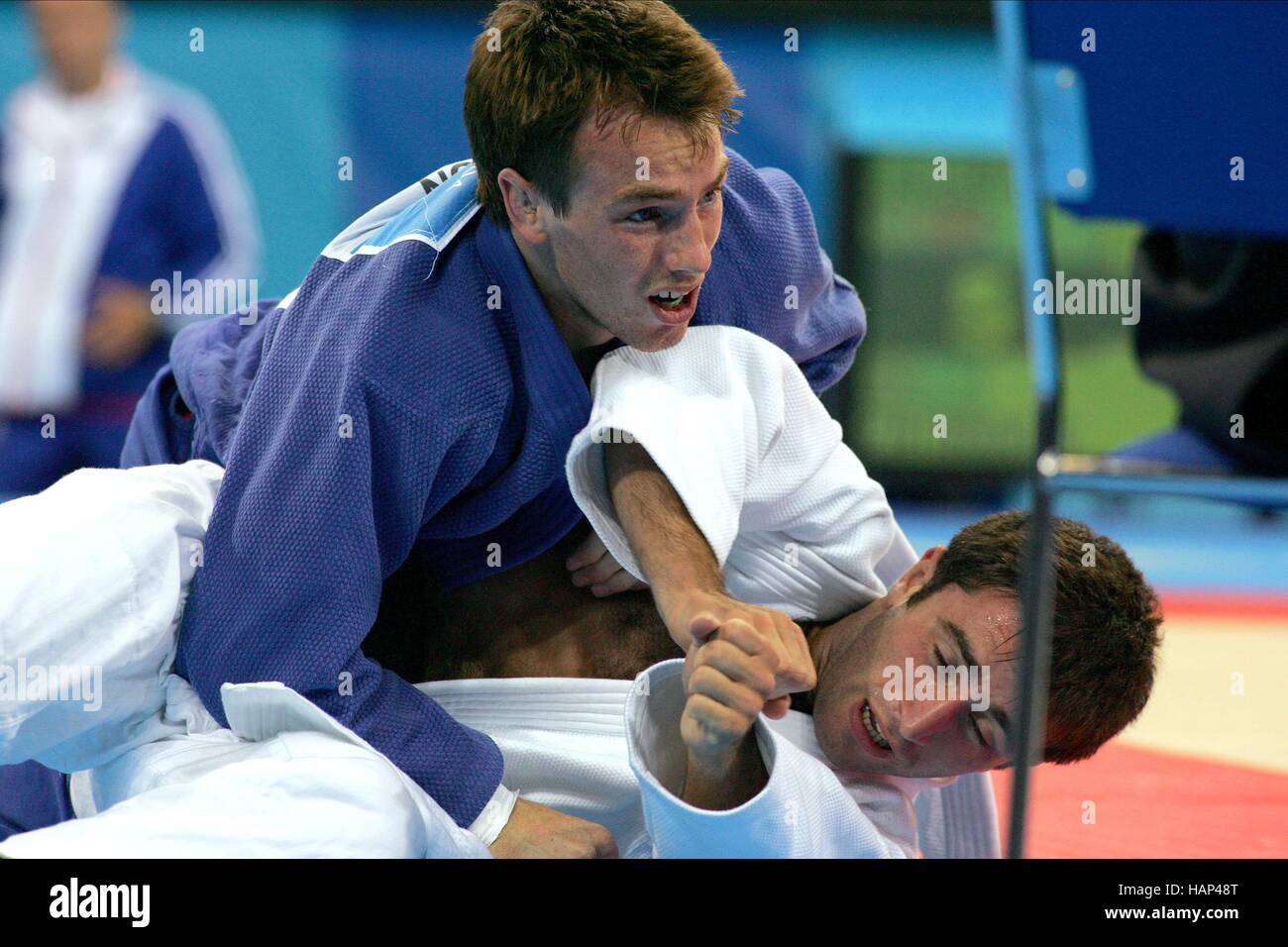 Craig Fallon And R Zintiridis Olympic Judo Athens Greece 13 August 2004