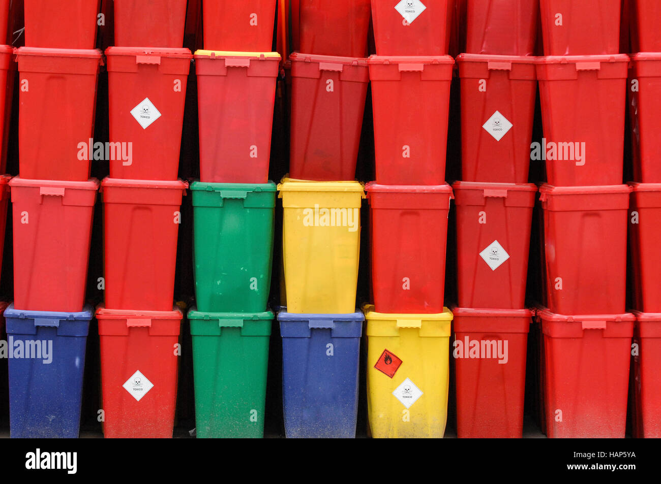 Storage tanks, chemical storage areas, waste recycling Stock Photo - Alamy