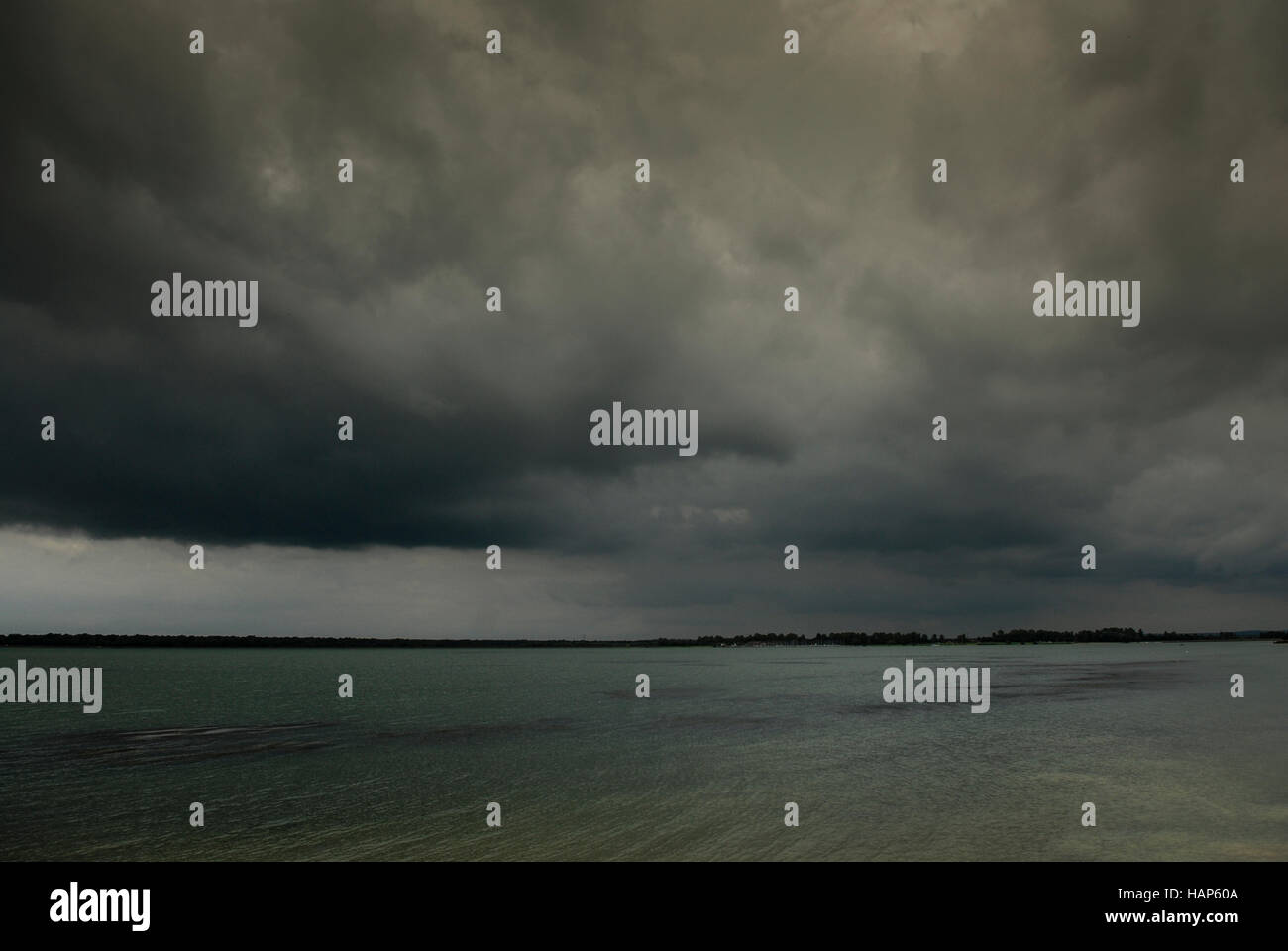 Rain over lake hi-res stock photography and images - Alamy