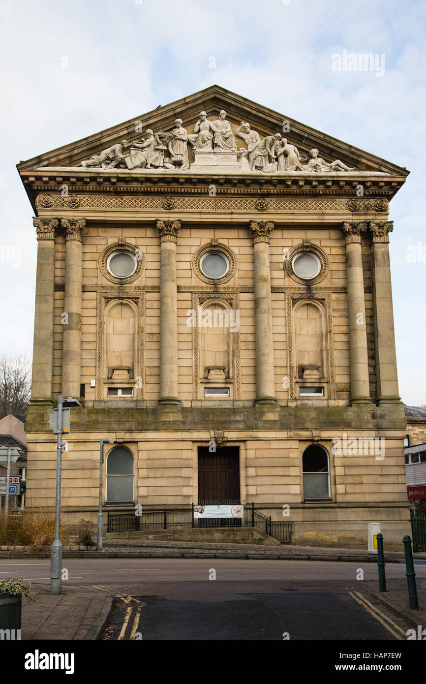 Todmorden, Town Hall Building, Calderdale, sits on the historic border ...