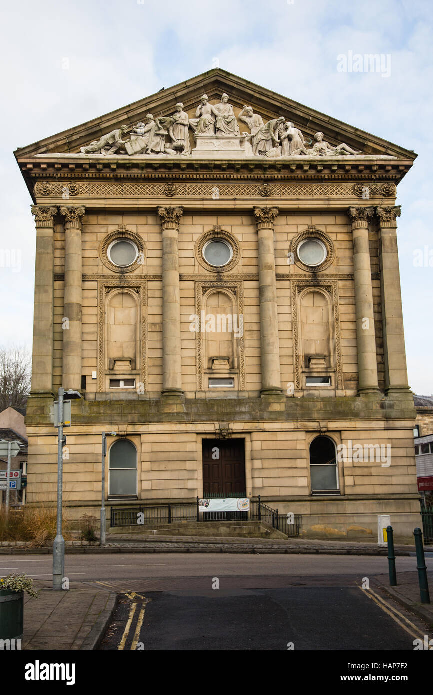 Todmorden, Town Hall Building, Calderdale, sits on the historic border ...