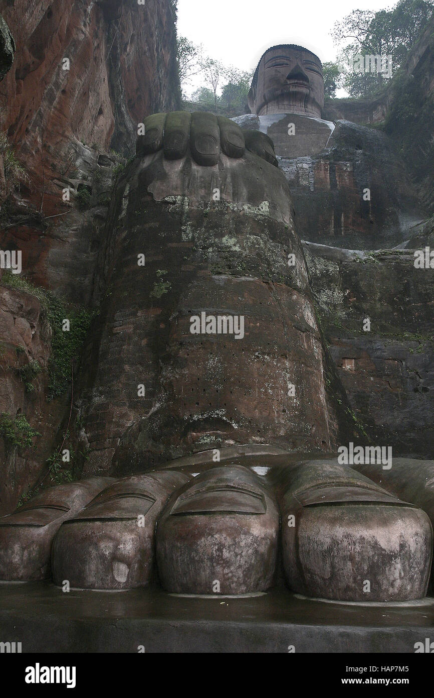 famous Budha-Statue, Leshan, China Stock Photo - Alamy