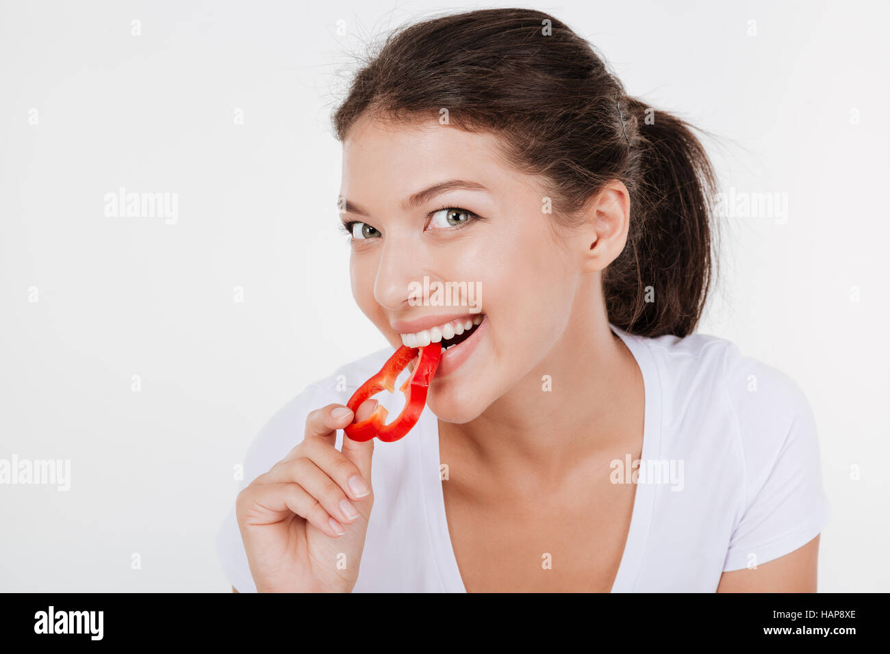 Happy restaurant food taste hi-res stock photography and images - Alamy