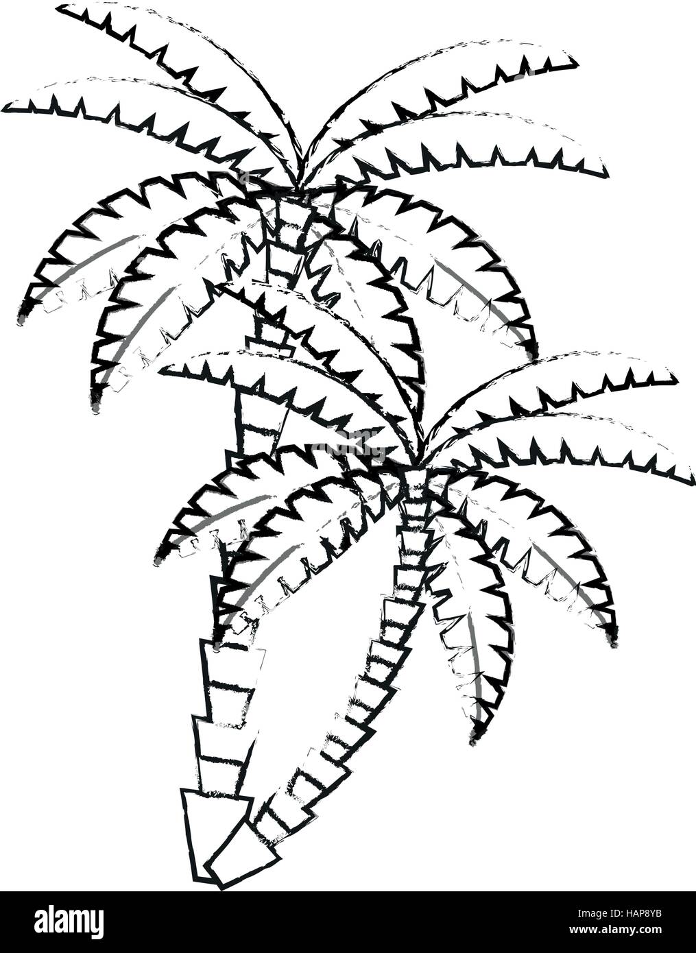 Isolated palm tree design Stock Vector Image & Art - Alamy