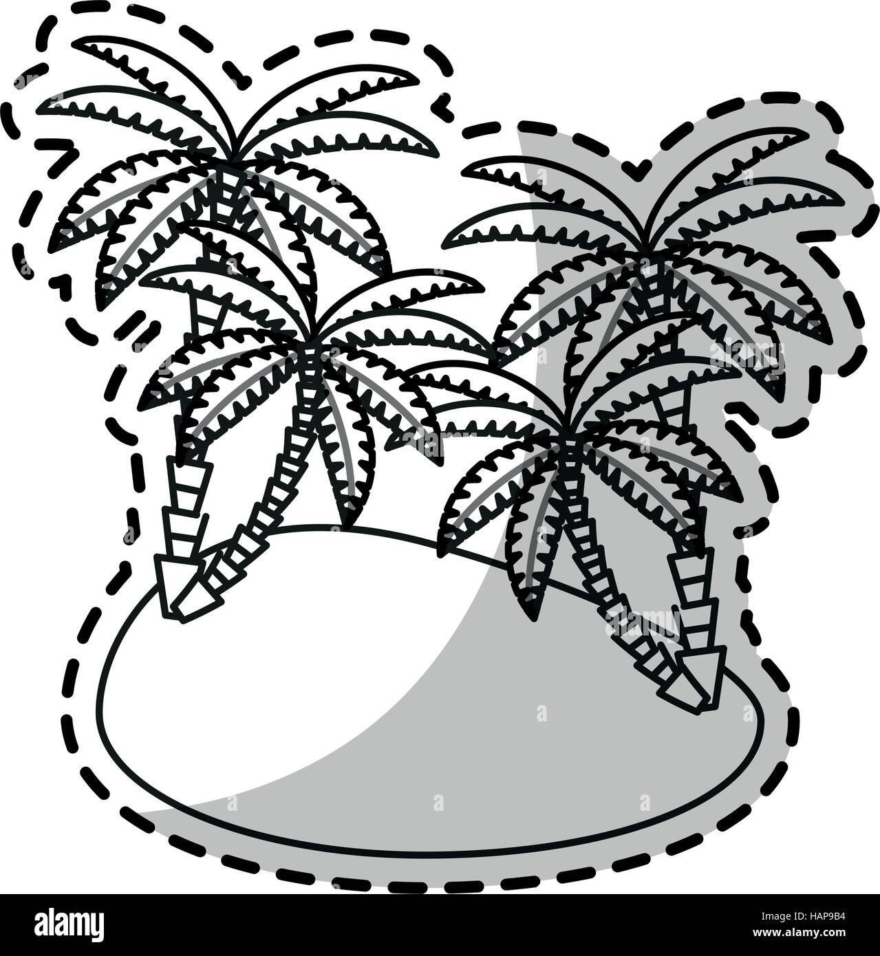 Isolated palm tree design Stock Vector Image & Art - Alamy
