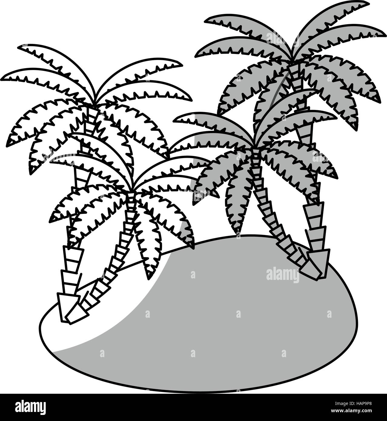 Isolated palm tree design Stock Vector Image & Art - Alamy