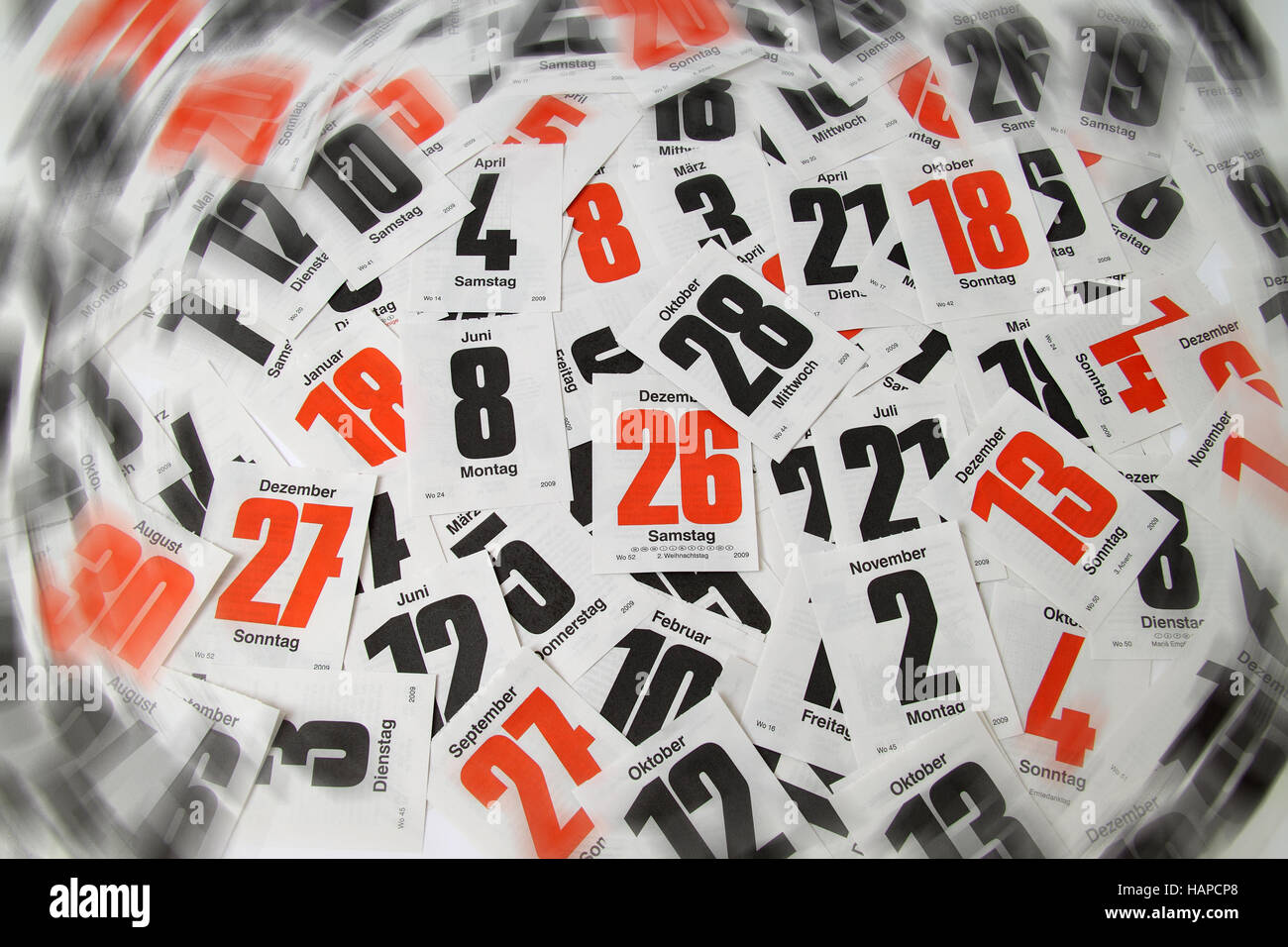 Montag kalender hi-res stock photography and images - Alamy