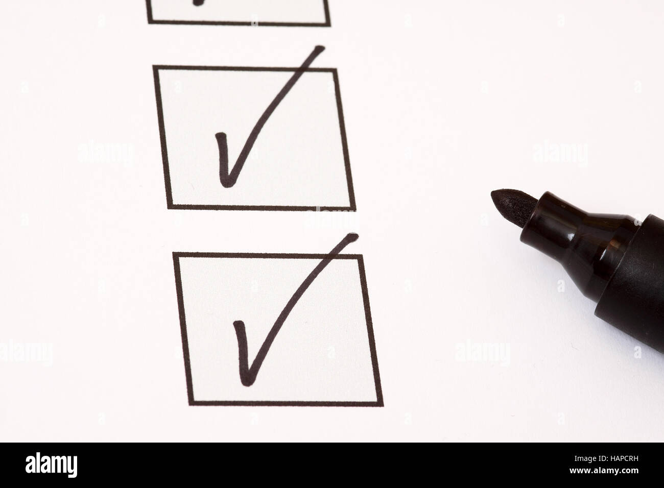 Checkliste checkliste auswahl hi-res stock photography and images - Alamy