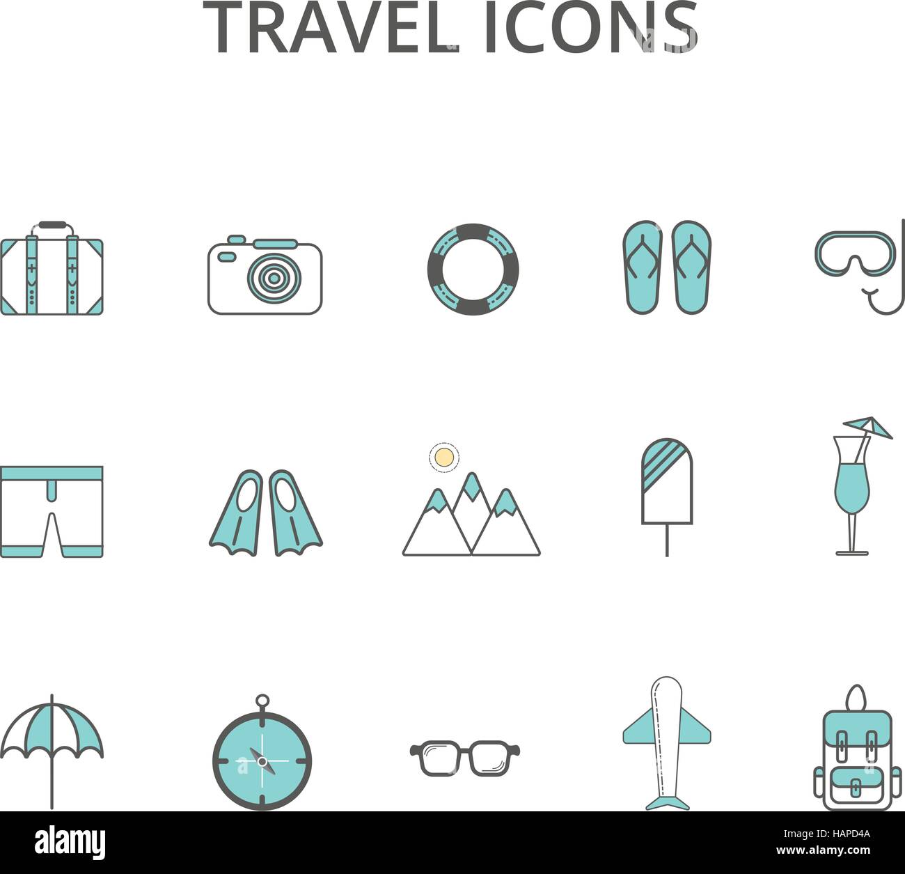 Travel ui icons hi-res stock photography and images - Alamy