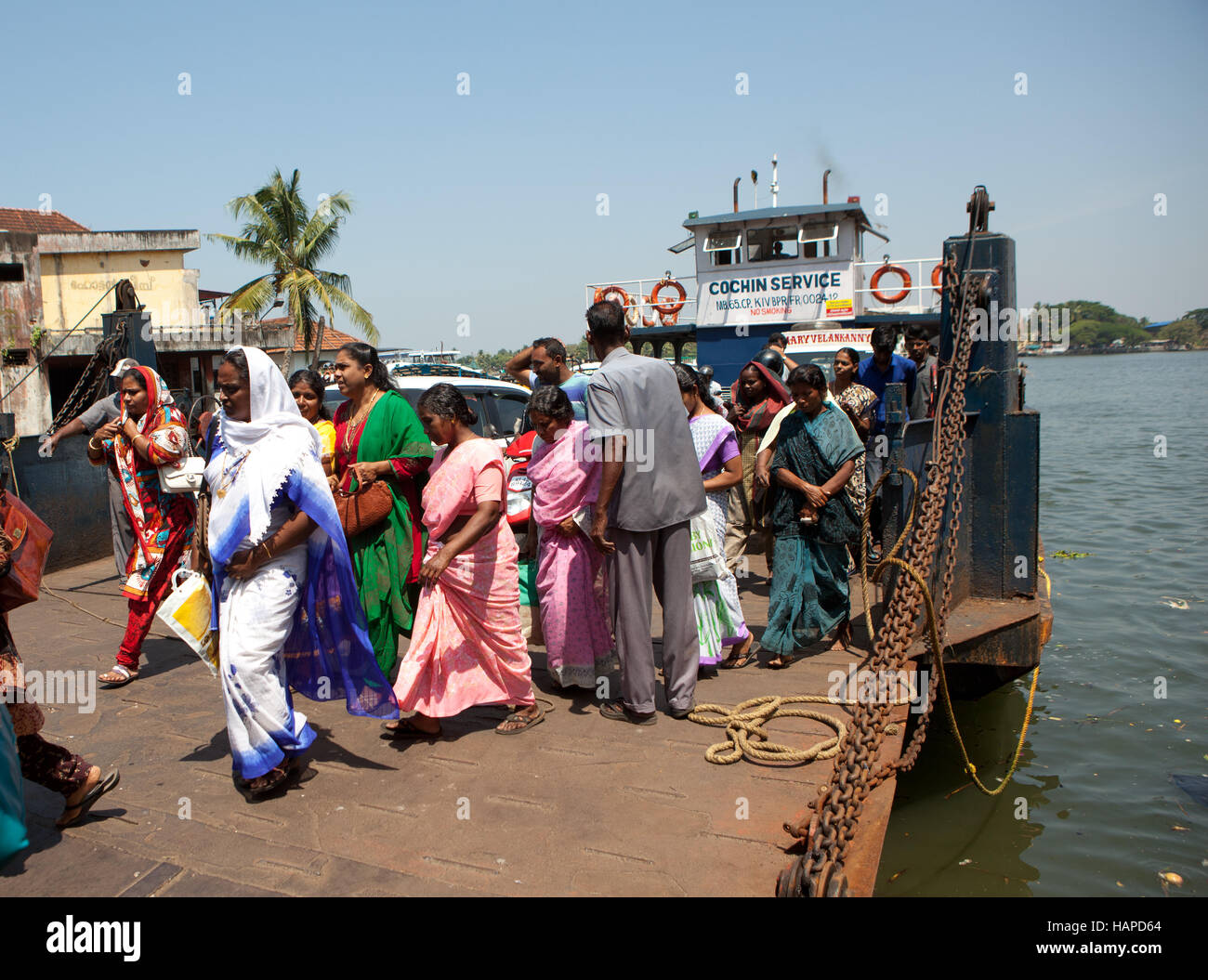 People at ferry boat terminal,Fort Cochin,Kochi, Kerala,India Stock ...