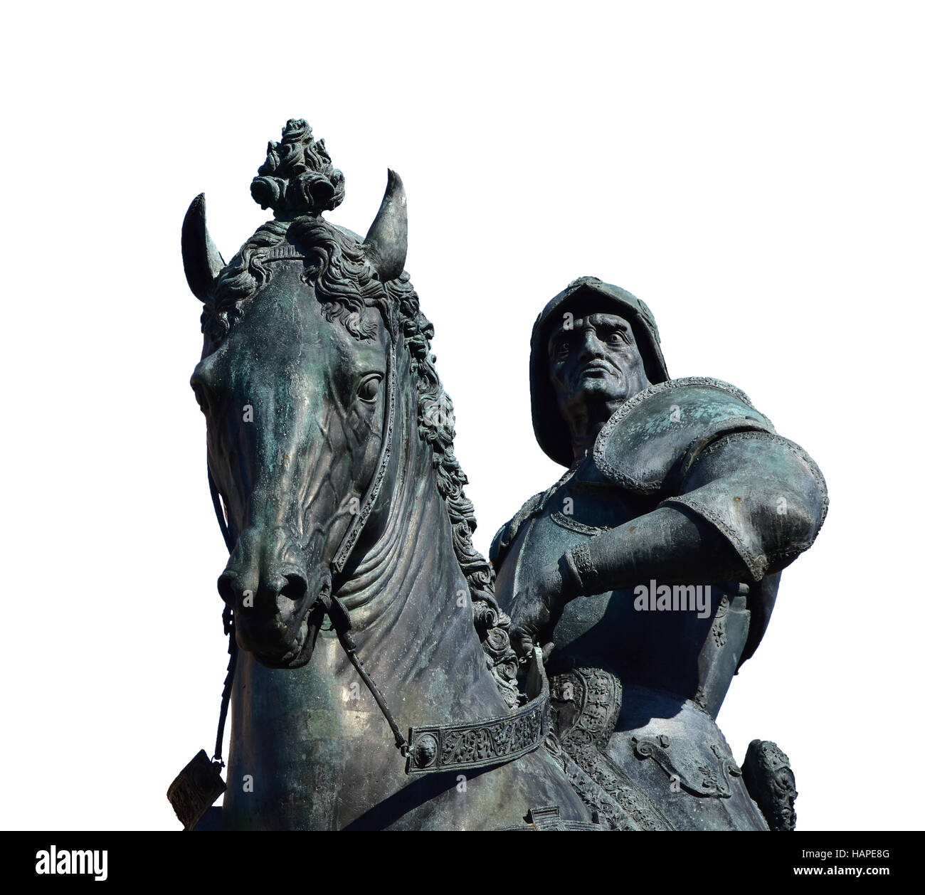 Bartolomeo Colleoni, a powerful italian soldier of fortune, equestrian ...