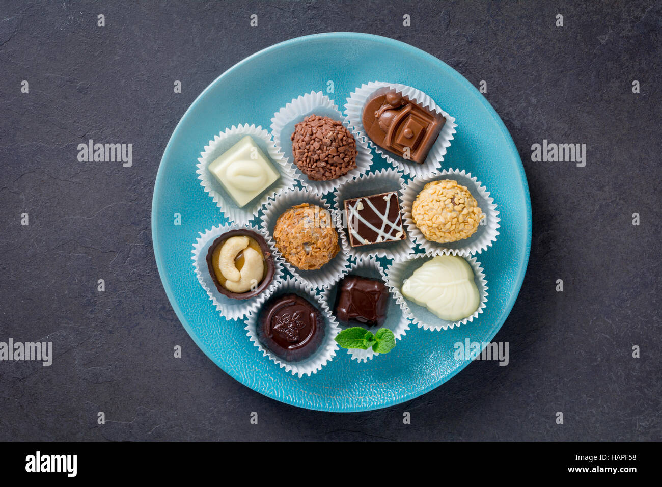 An assortment of milk chocolates hi-res stock photography and images ...