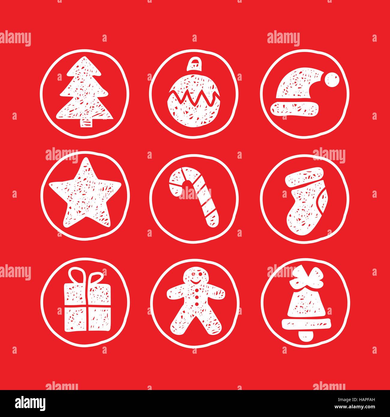 Christmas Icon Hand drawing Style Stock Vector Image & Art - Alamy