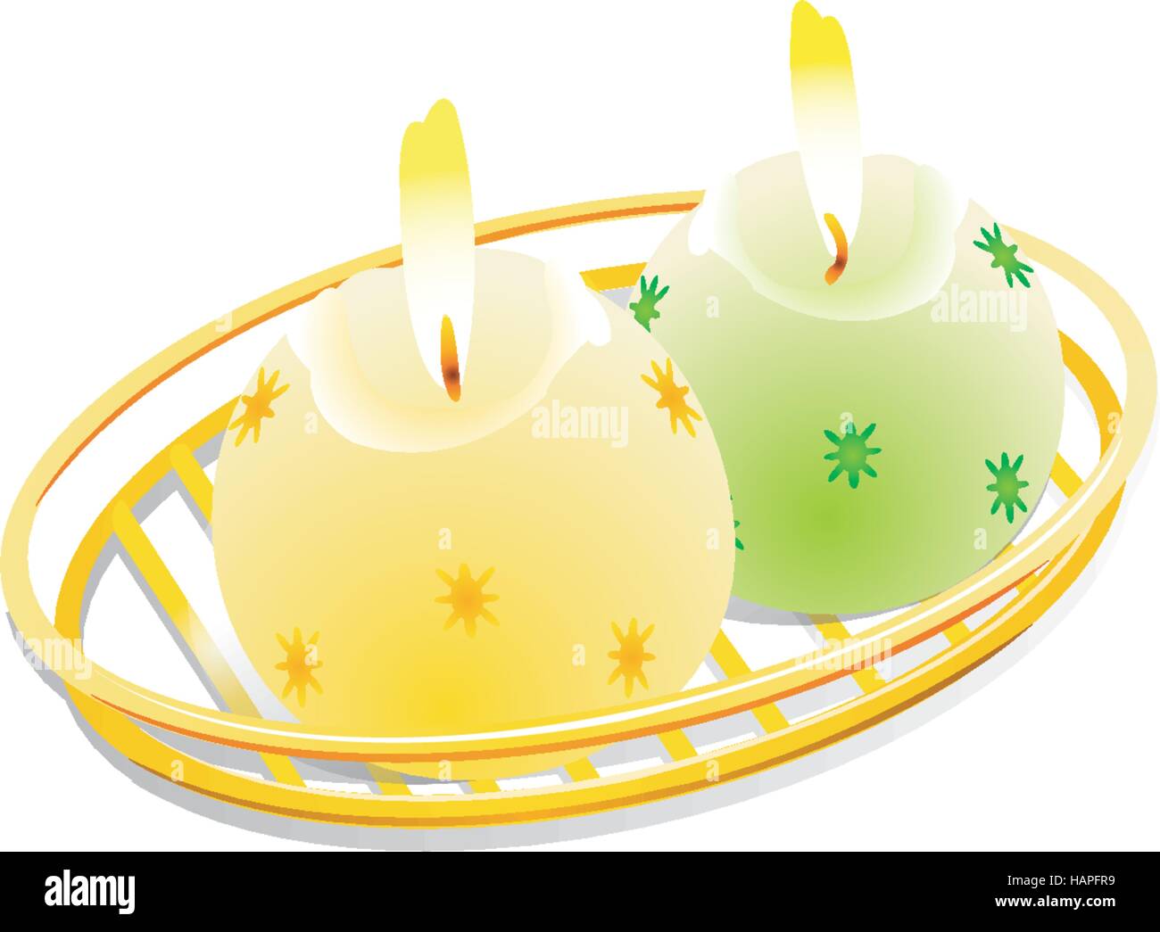 Second candle Stock Vector Images - Alamy